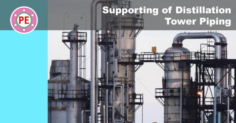 Supporting of Pipes of a Distillation Tower – The Piping Engineering World
